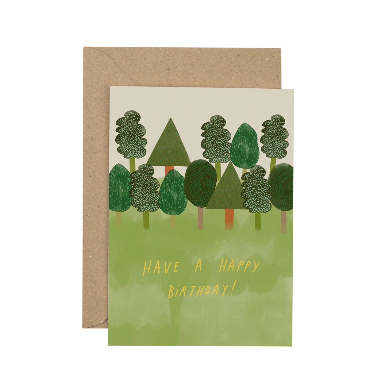'Happy Birthday' Trees card – Plewsy
